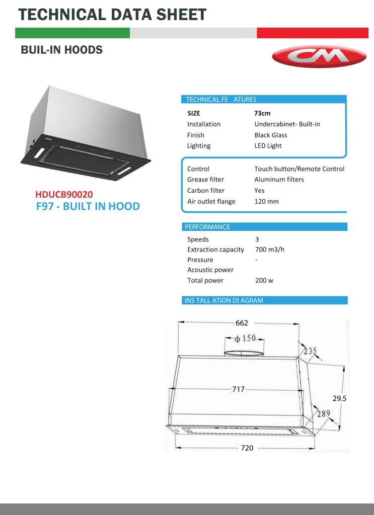 F97 BLACK 60 & 90 CM - Nablus